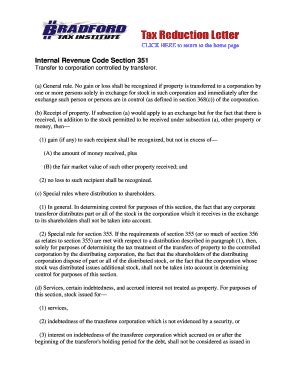 Fillable Online Internal Revenue Code Section 351 Fax Email Print PdfFiller