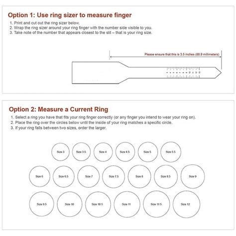 Printable Ring Size Chart Printablelib