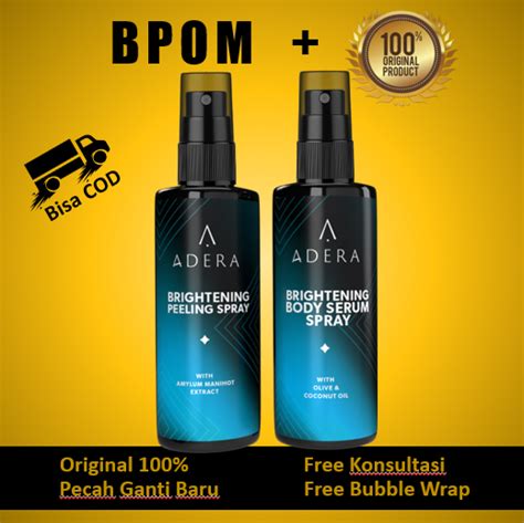 [ Original 100 ] Adera Brightening Body Peeling Dan Serum Adera Serum Dan Peeling Adera