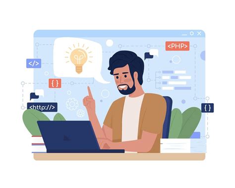 Problem Solving In Software Development 2D Vector Isolated Illustration