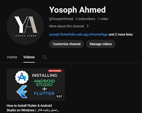 Yosoph Ahmed On Linkedin Youtube Contentcreation Tutorial Flutter