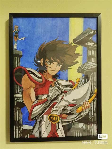 Winds Saint Seiya Pegasus Seiya Hand Drawing With Marker Owens Collections