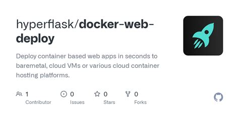 Github Hyperflask Docker Web Deploy Deploy Container Based Web Apps In Seconds To Baremetal