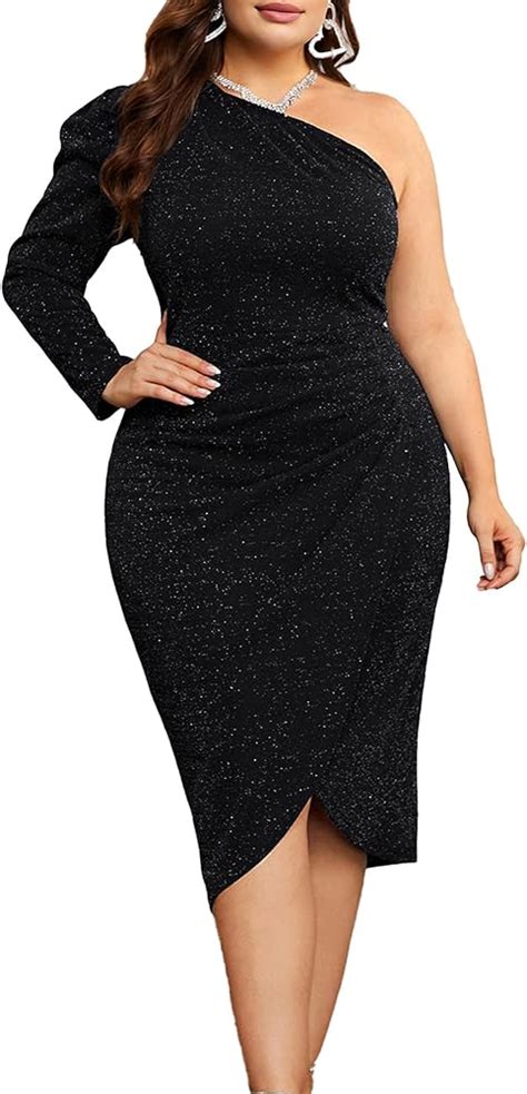 One Shoulder Cocktail Dresses Plus Size Dresses Images 2024