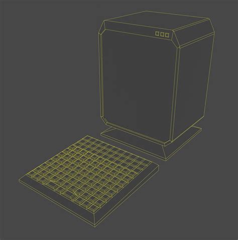 3d Model Monitor And Keyboard Turbosquid 1978731