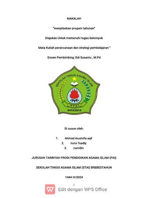 Program Tahunan Dan Program Semester Pdf
