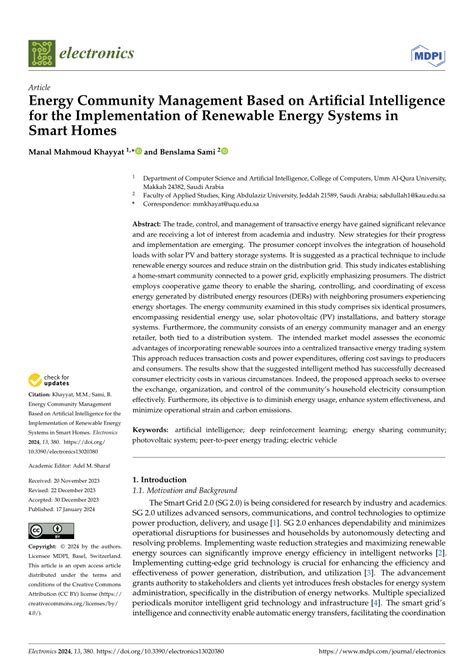 pdf energy community management based on artificial intelligence for