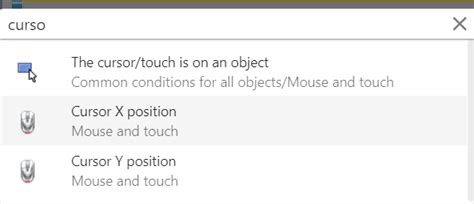 Cursor On Object Condition Disappear Gdevelop General Gdevelop Forum
