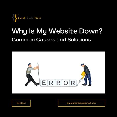 Quick Code Fixer On Linkedin 🔍 Why Is My Website Down Common Causes And Solutions 🔍 Weve All