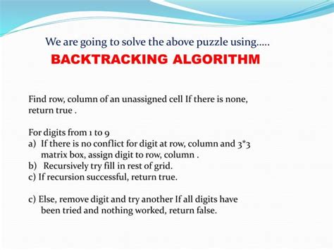 Sudoku Pptx Programming Languages Computing
