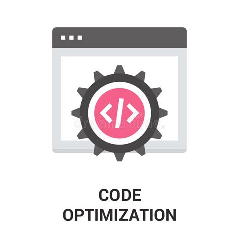 Code Optimization Flat Icon Design Concept Stock Vector Illustration Of Internet Programming
