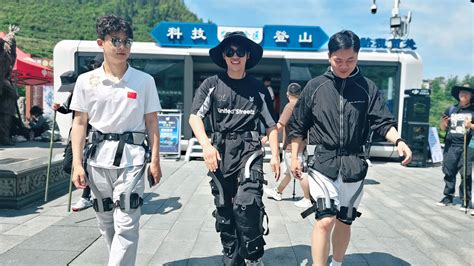 Exoskeleton Robots Go Viral In Chinas Scenic Spots China Minutes