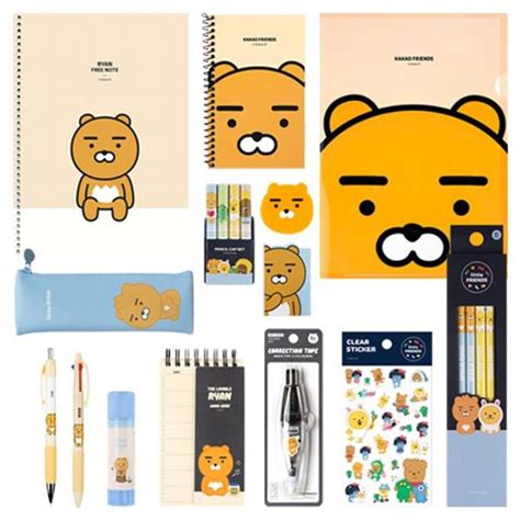 카카오프렌즈 문구 학용품 세트 라이언 캐릭터 홈플러스 택배배송