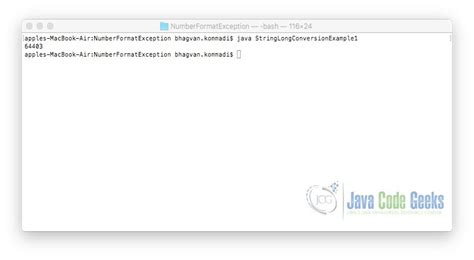 Java Lang NumberFormatException Examples Java Code Geeks