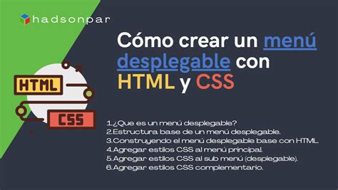 Cómo Crear Un Menú Desplegable Con Html Y Css