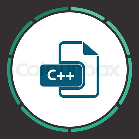 C Icon Vector Stock Vector Colourbox