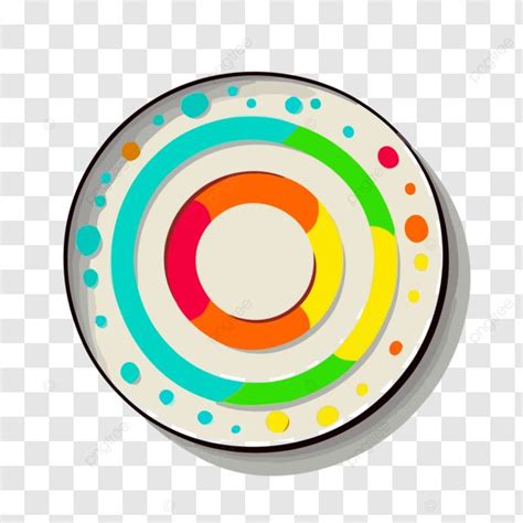 Colorful Abstract Circular Circle Flat Icon Vector Digital Design Illustration A Simplistic