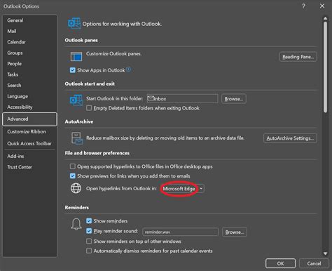 Outlook Opens Links In Microsoft Edge Even If The Rest Of The System Is Set To Another Browser