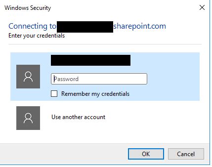 Onedrive For Business Constantly Entering Credentials Microsoft Qanda