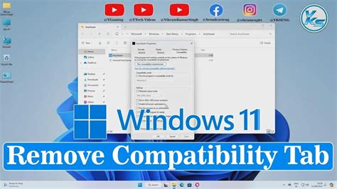 How To Remove Compatibility Tab From Properties In Windows 11