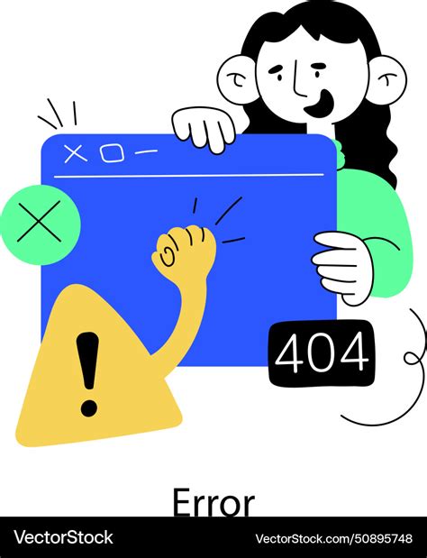 Error Royalty Free Vector Image Vectorstock