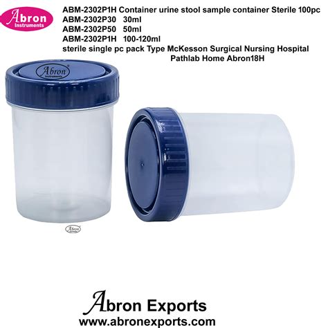 Container Urine Stool Sample Container 100ml 120ml 100 Pc Sterile