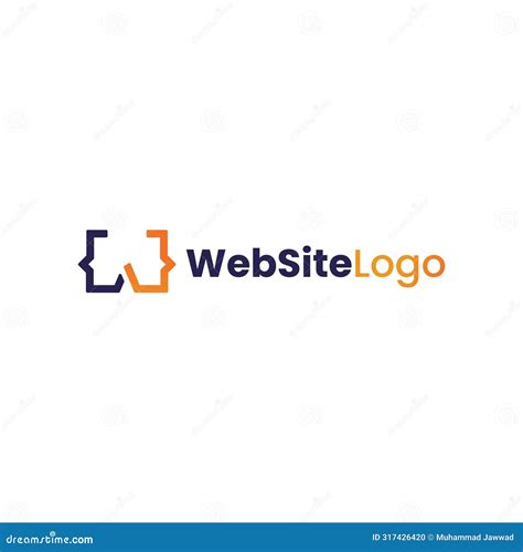 Programming Logo Coding Vector Design Website Web Logotype Template Stock Vector