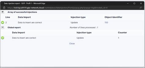 Datainjection GLPI Plugins Documentation