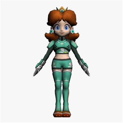 Strikerscharged Daisy Alt Model Character Mario Strikers Charged Hd