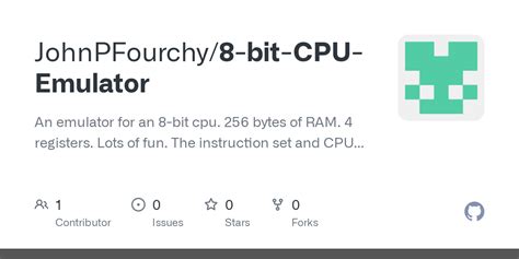 github johnpfourchy 8 bit cpu emulator an emulator for an 8 bit cpu