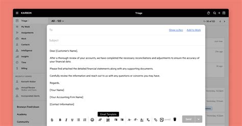 email templates karbon community