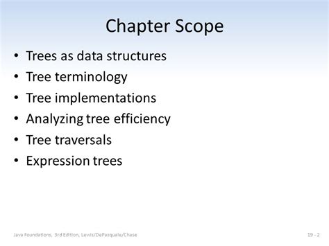 Chapter 19 Trees Chapter Scope Trees As Data Structures Tree