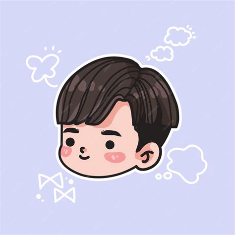 Premium Vector Cute Handsome Boy Vector Illustration