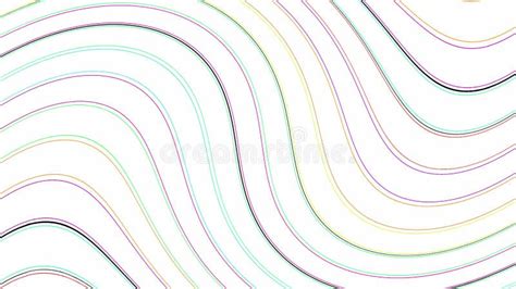 Seamless Pattern Motion Background With Lines Abstract Curved Black