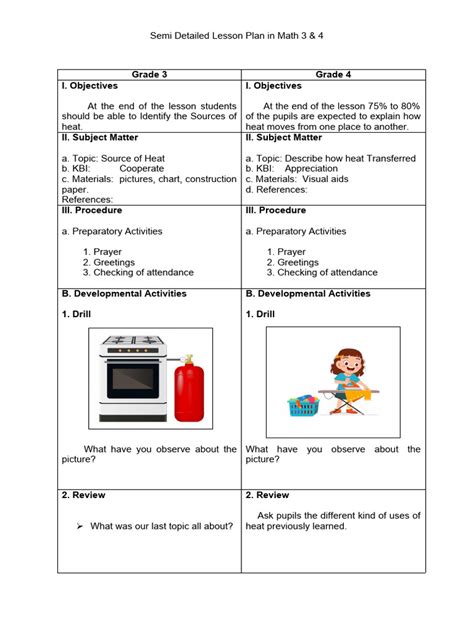 semi detailed lp in science 3and4 pdf heat transfer heat