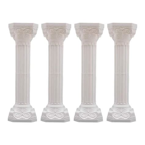 Yiyibyus 3465 In H White Roman Pillars Flower Pot Columns Wedding