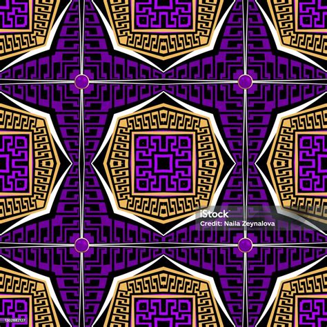 그리스 부족 민족 스타일 원활한 패턴 기하학적 다채로운 배경 벡터 반복 배경입니다 테두리 프레임 그리스 키 구형 기하학적 모양