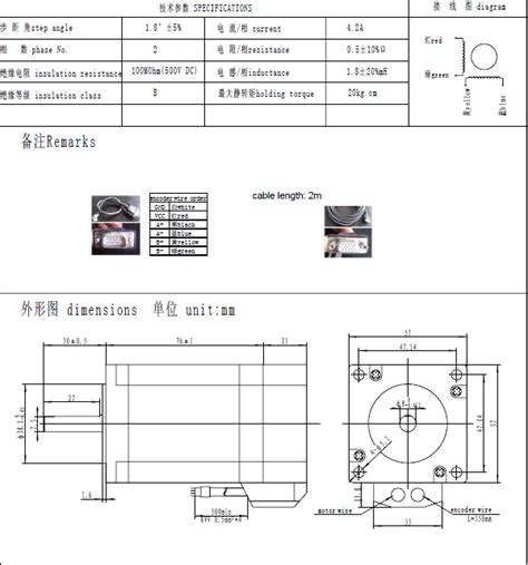 Nema 23 폐쇄 루프 스테퍼 모터와 인코더 의 고품질 Nema 23 폐쇄 루프 스테퍼 모터와 인코더