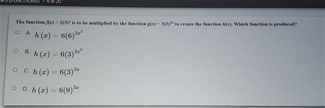 Solved The Function F X 2 3 X Is To Be Multiplied By The