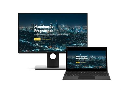 Página De Manutenção Html5 Com Bootstrap Responsivo Script Php Aqui
