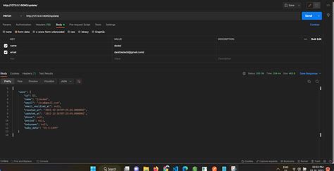 Php Update Api Not Updating Db In Laravel Stack Overflow