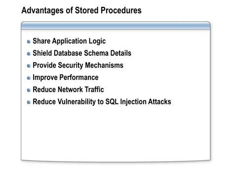 Ppt Module 8 Implementing Stored Procedures Powerpoint Presentation