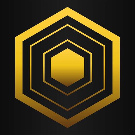 Premium Vector Luxury Golden Hexagon Design Element
