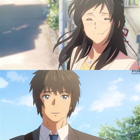 Mitsuha E Taki Final Do Filme Filmes Cena