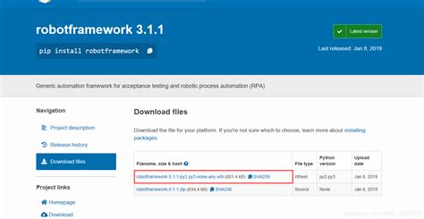 Anaconda3（python37）robotframework自动化测试环境搭建【windows10 64位】anaconda37