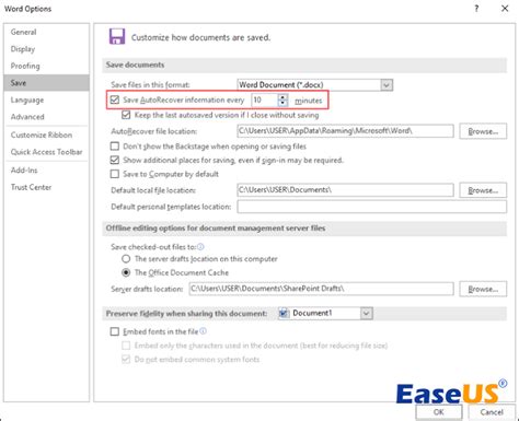 Where Are Temporary Word Files Stored Windows Location