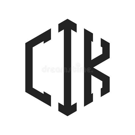 Cik Logo Design Initial Letter Cik Monogram Logo Using Hexagon Shape