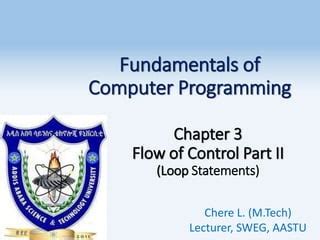 Chapter Flow Of Control Part II Pdf