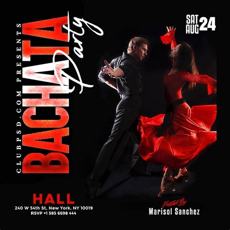 Download Bachata Sexy Party Flyer Template Club Psd