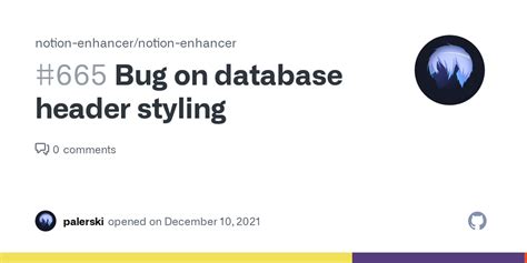 Bug On Database Header Styling · Issue 665 · Notion Enhancernotion
